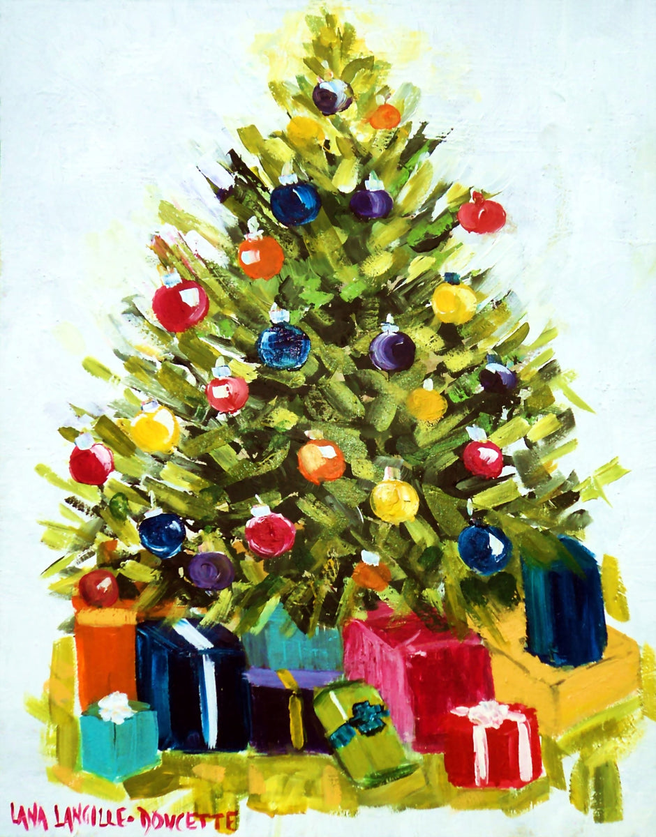 Funky Christmas Tree – Lana Langille Doucette Art Studio & Gallery
